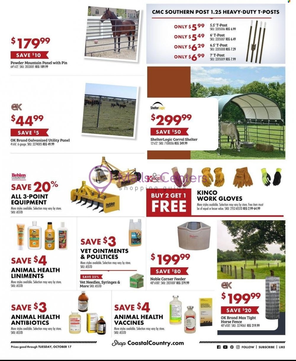 Coastal Farm Weekly ad valid from 10/04/2023 to 10/17/2023 - MallsCenters