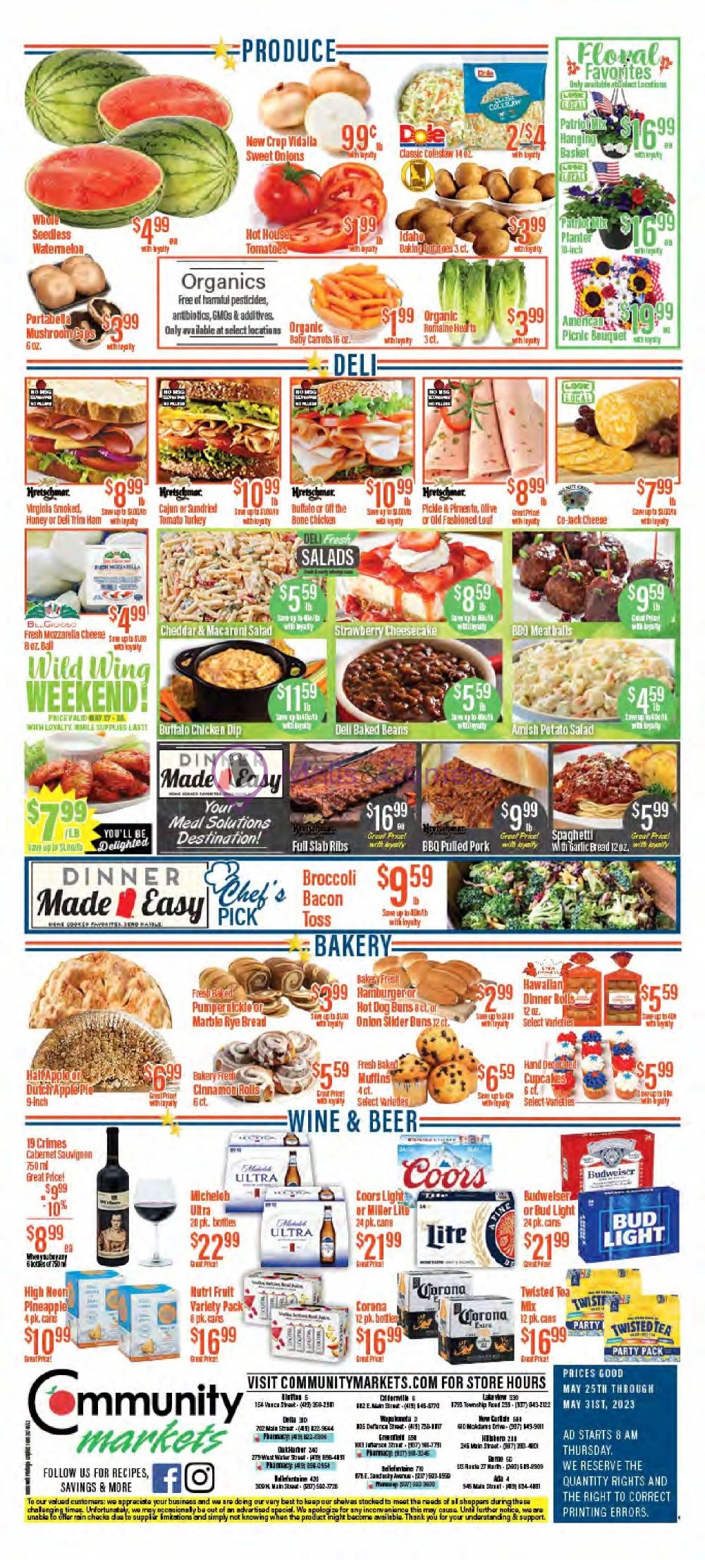 Community Markets Weekly ad valid from 05/25/2023 to 05/31/2023 ...