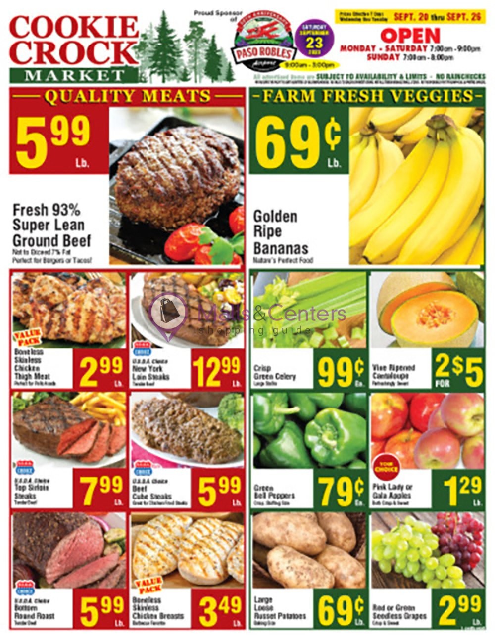 Cookie Crock Markets Weekly ad valid from 09/20/2023 to 09/26/2023 ...