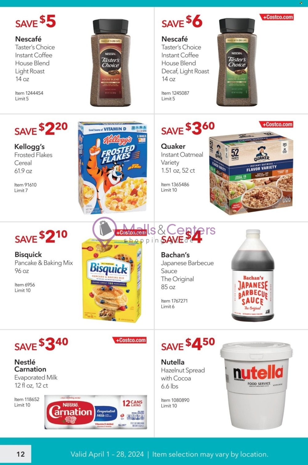 Costco Weekly ad valid from 04/01/2024 to 04/28/2024 - MallsCenters