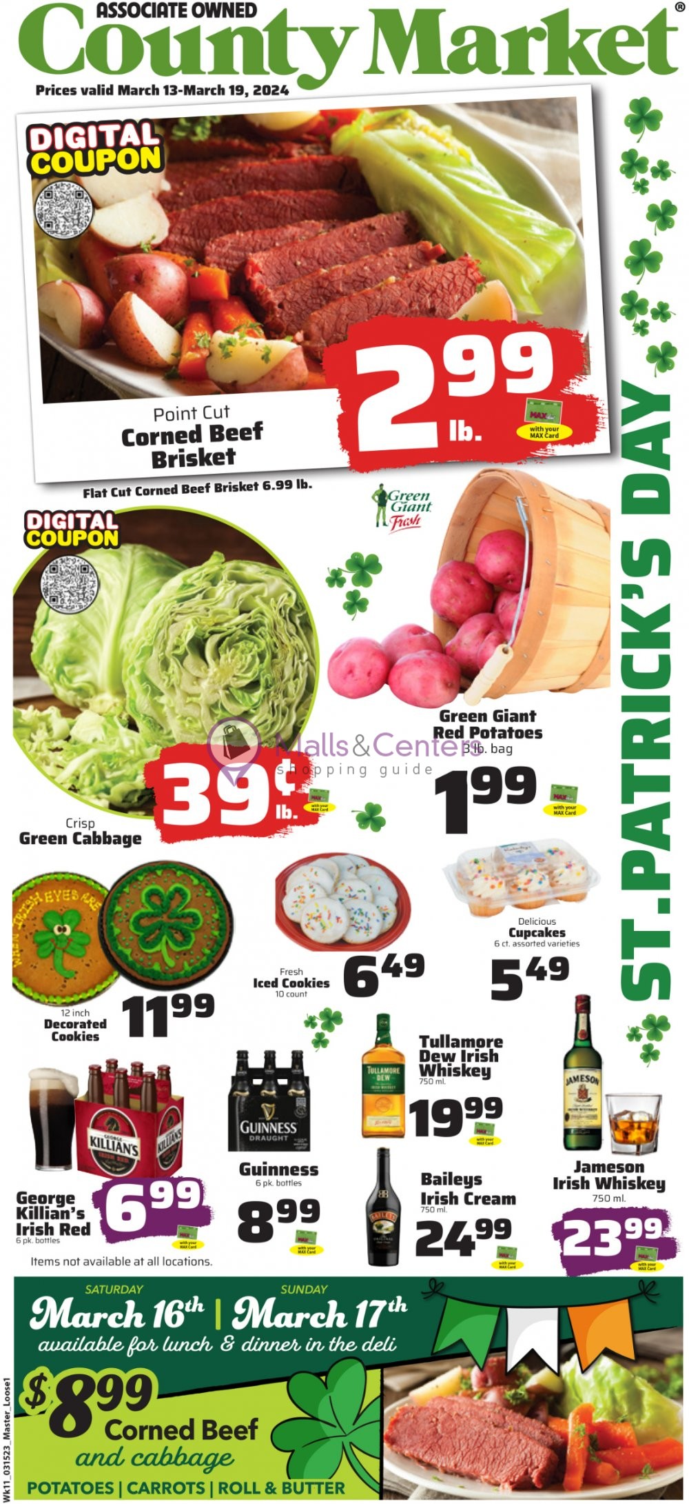 County Market Weekly ad valid from 03/13/2024 to 03/19/2024 - MallsCenters