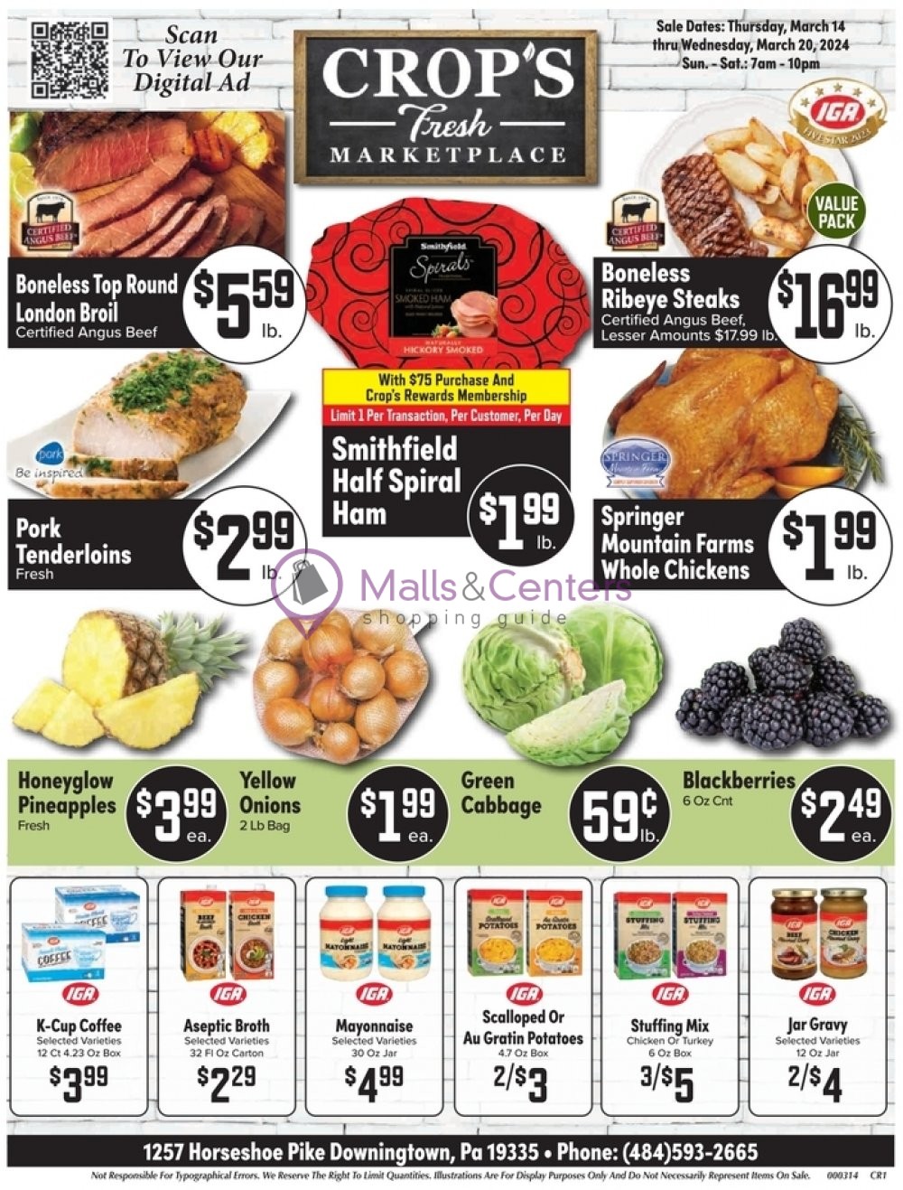 Crops Fresh Marketplace Weekly Ad, from Thu, 3/14/2024 - sales & flyers ...