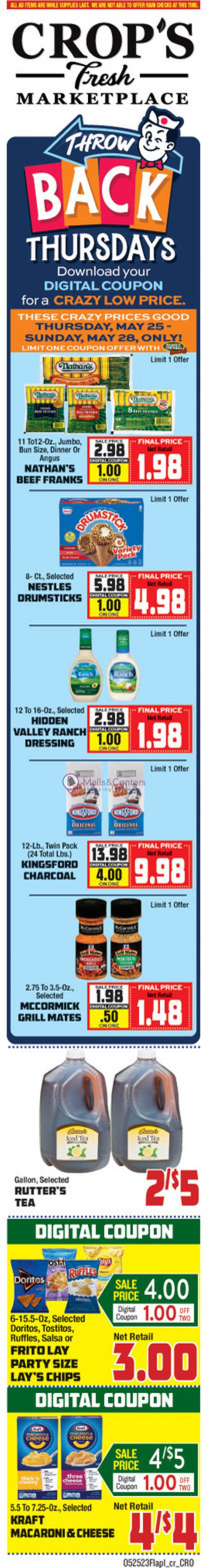 Crops Fresh Marketplace Weekly ad valid from 05/25/2023 to 05/31/2023 ...