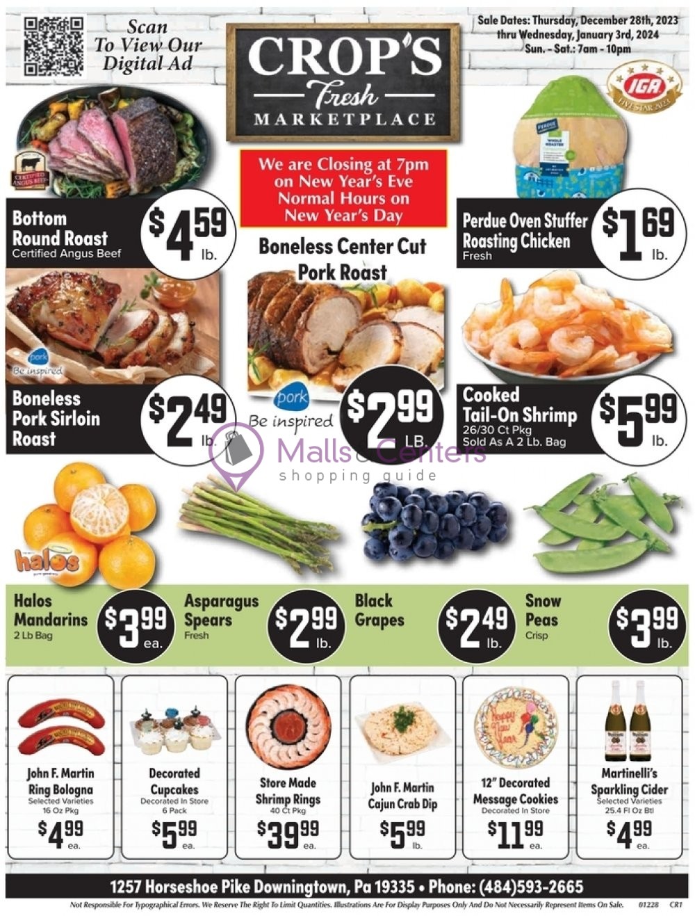 Crops Fresh Marketplace Weekly Ad, from Thu, 12/28/2023 - sales ...