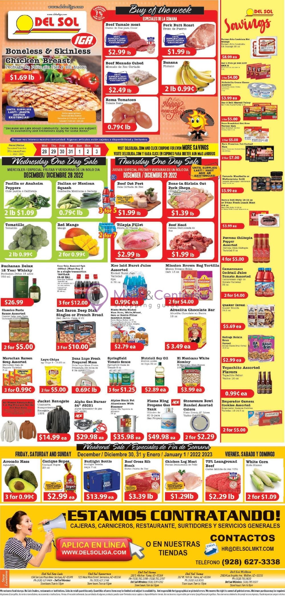 Del Sol IGA Weekly Ad - sales & flyers specials - MallsCenters