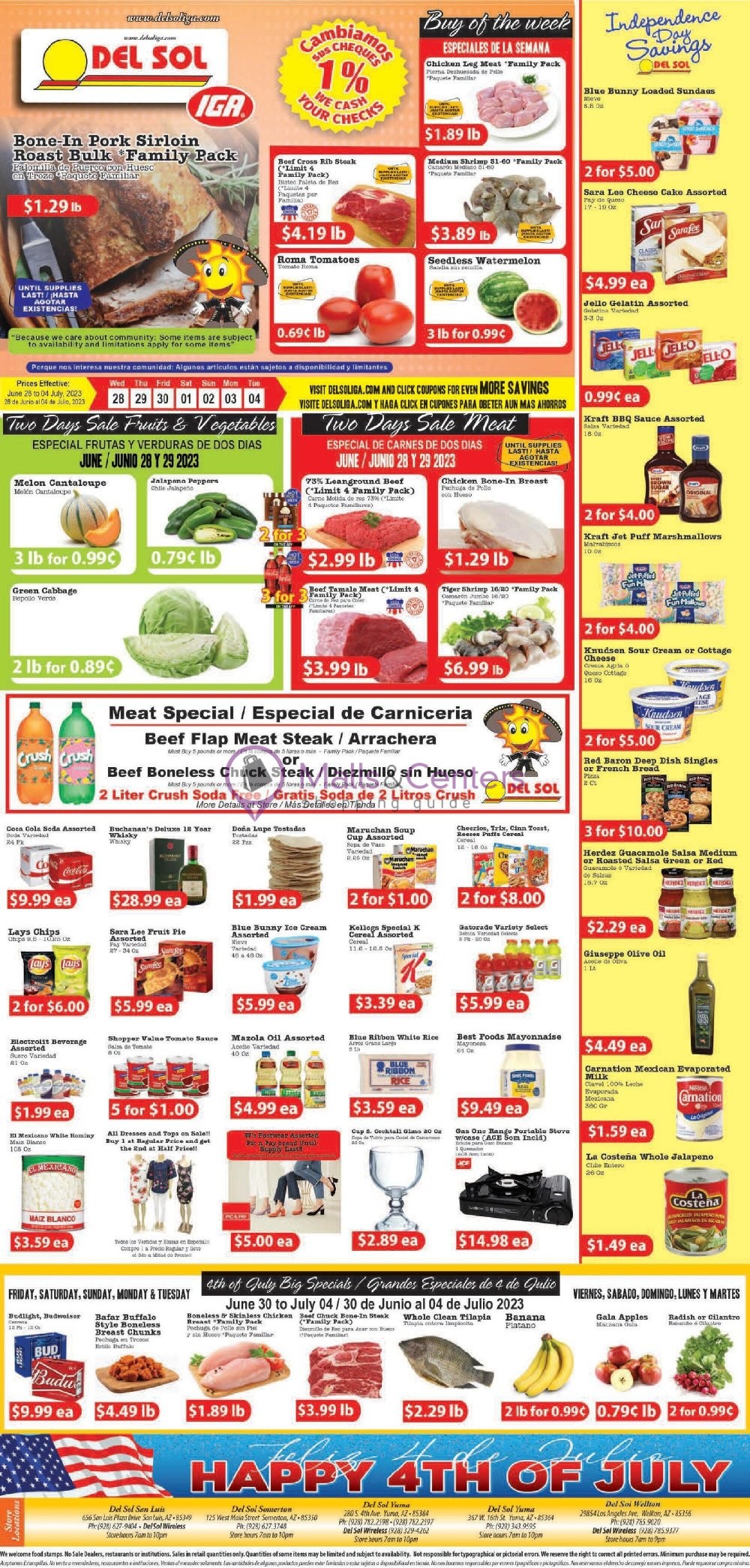 Del Sol IGA Weekly Ad - sales & flyers specials - MallsCenters