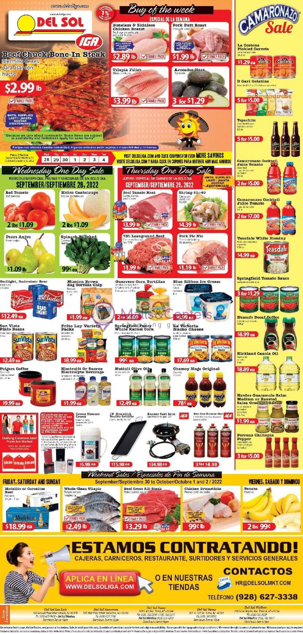 Del Sol IGA Weekly Ad - sales & flyers specials - MallsCenters