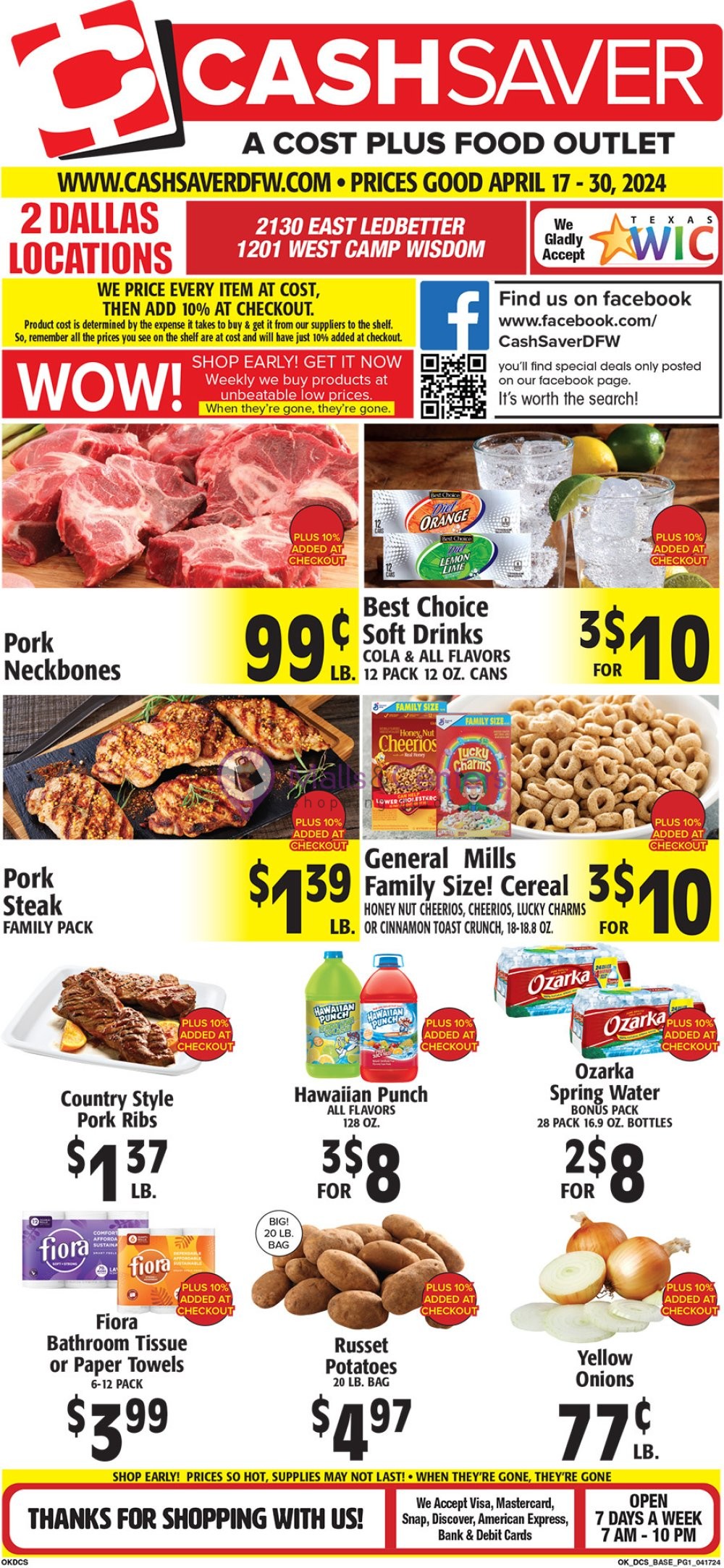 DFW Cash Saver Weekly ad valid from 04/17/2024 to 04/30/2024 - MallsCenters