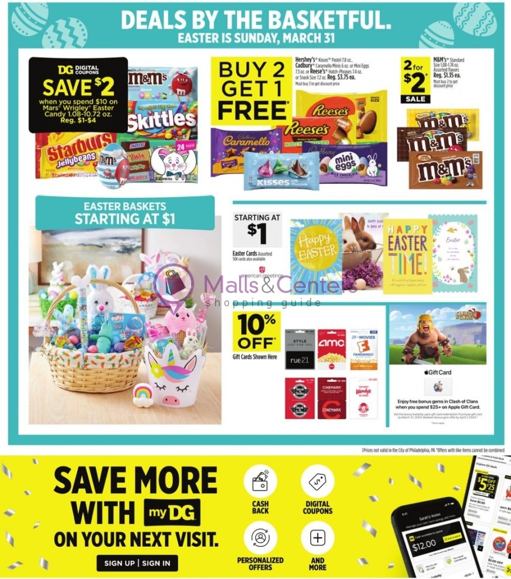 Dollar General Weekly ad valid from 03/17/2024 to 03/23/2024 - MallsCenters