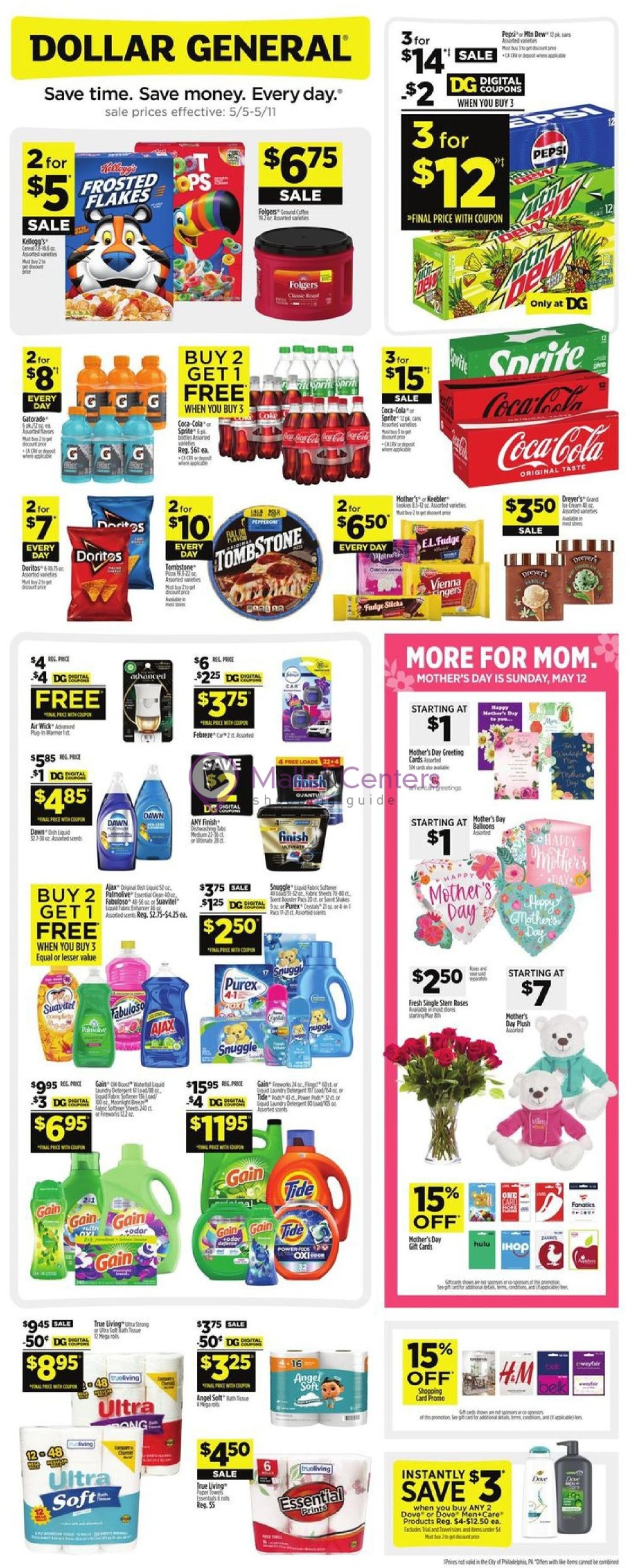 Dollar General Weekly ad valid from 05/05/2024 to 05/11/2024 - MallsCenters