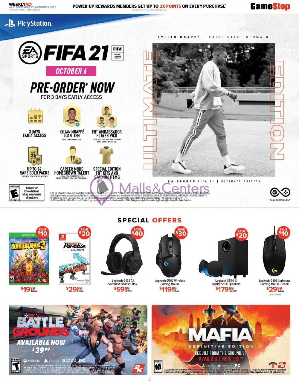 EB Games Weekly ad valid from 09/27/2020 to 10/03/2020 - MallsCenters