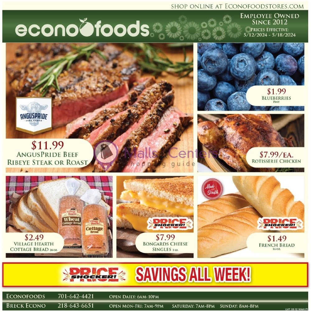 EconoFoods Weekly ad valid from 05/12/2024 to 05/18/2024 - MallsCenters