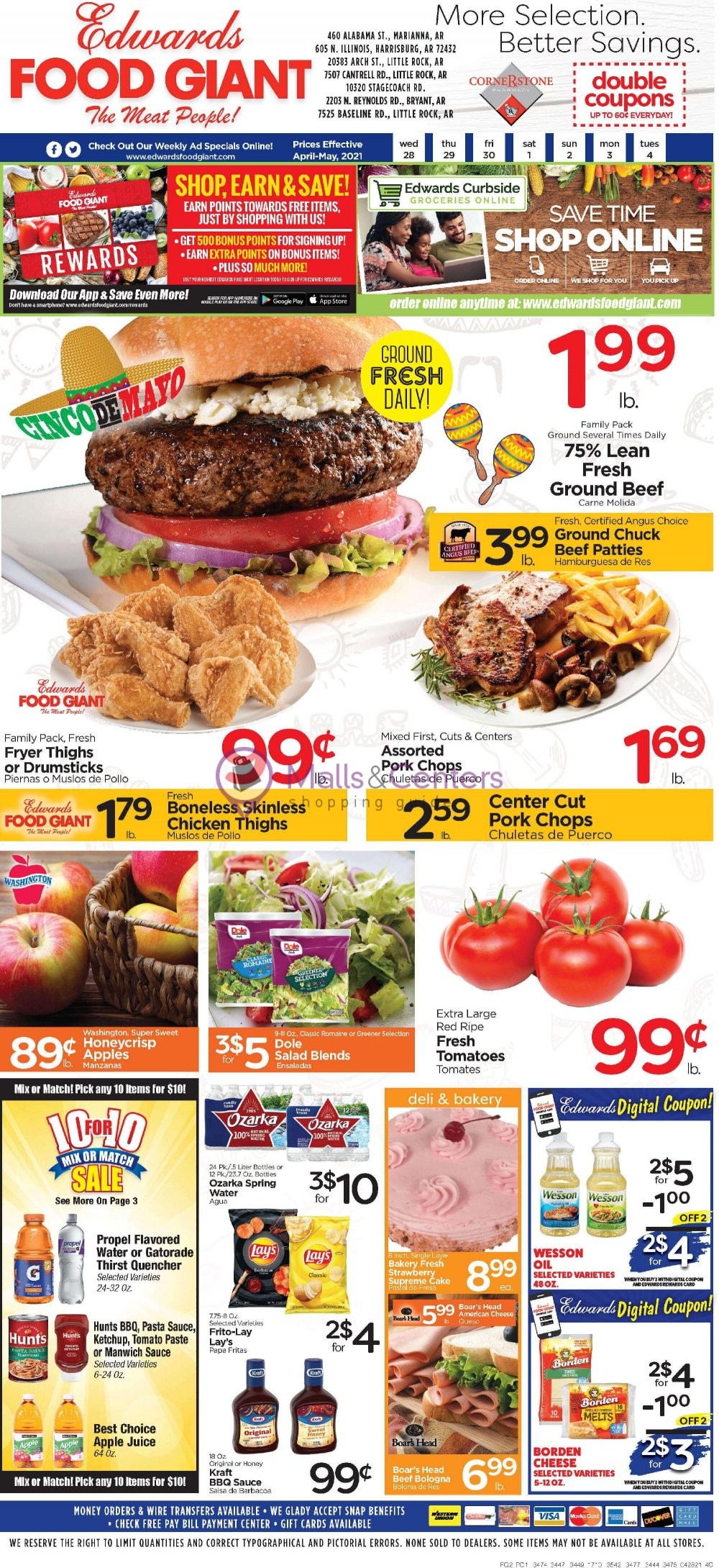 weekly ads Edwards Food Giant - page 1 - mallscenters.com