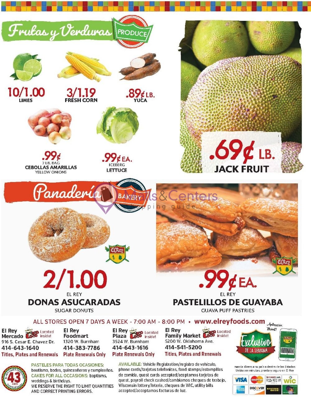 El Rey Foods Weekly Ad - sales & flyers specials - MallsCenters