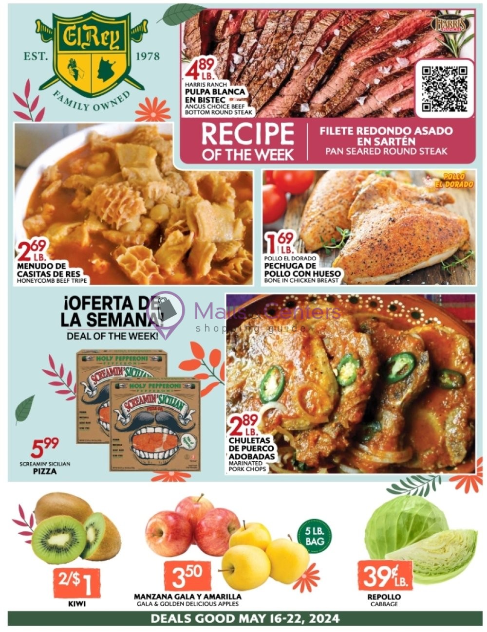 El Rey Foods Weekly Ad, from Thu, 5/16/2024 - sales & flyers specials ...