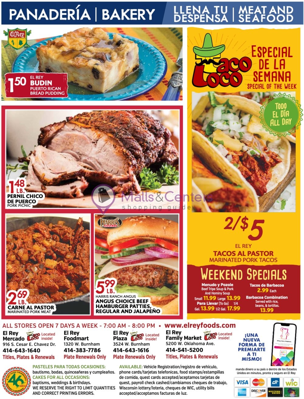 El Rey Foods Weekly ad valid from 06/27/2024 to 07/03/2024 - MallsCenters