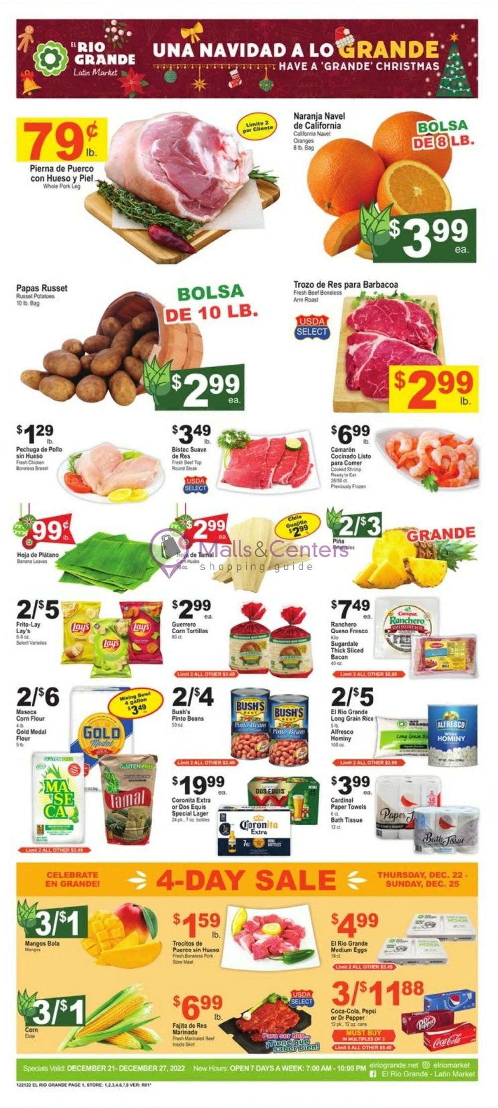 El Rio Grande Weekly Ad - sales & flyers specials - MallsCenters