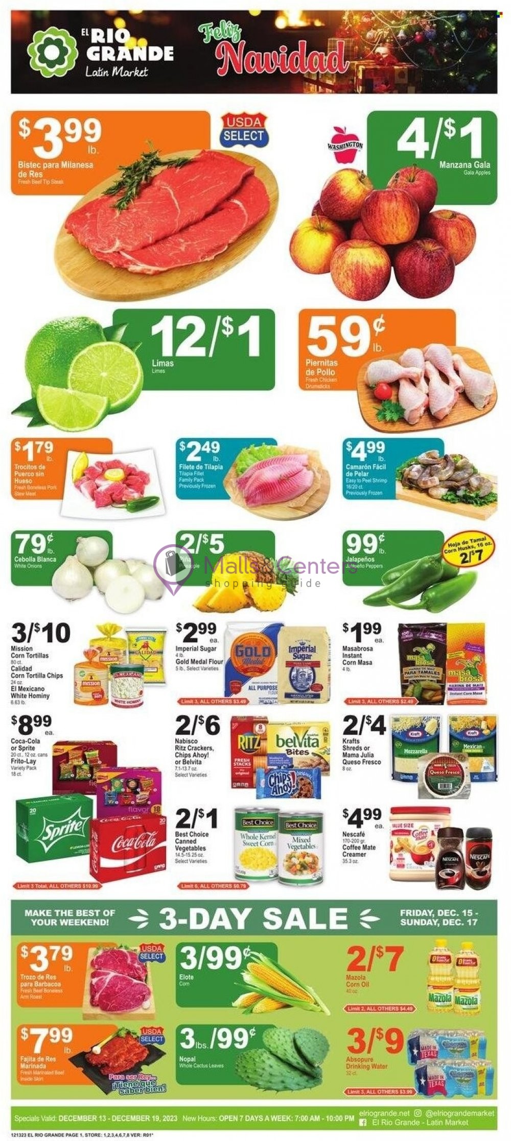 El Rio Grande Weekly Ad, from Wed, 12/13/2023 - sales & flyers specials ...