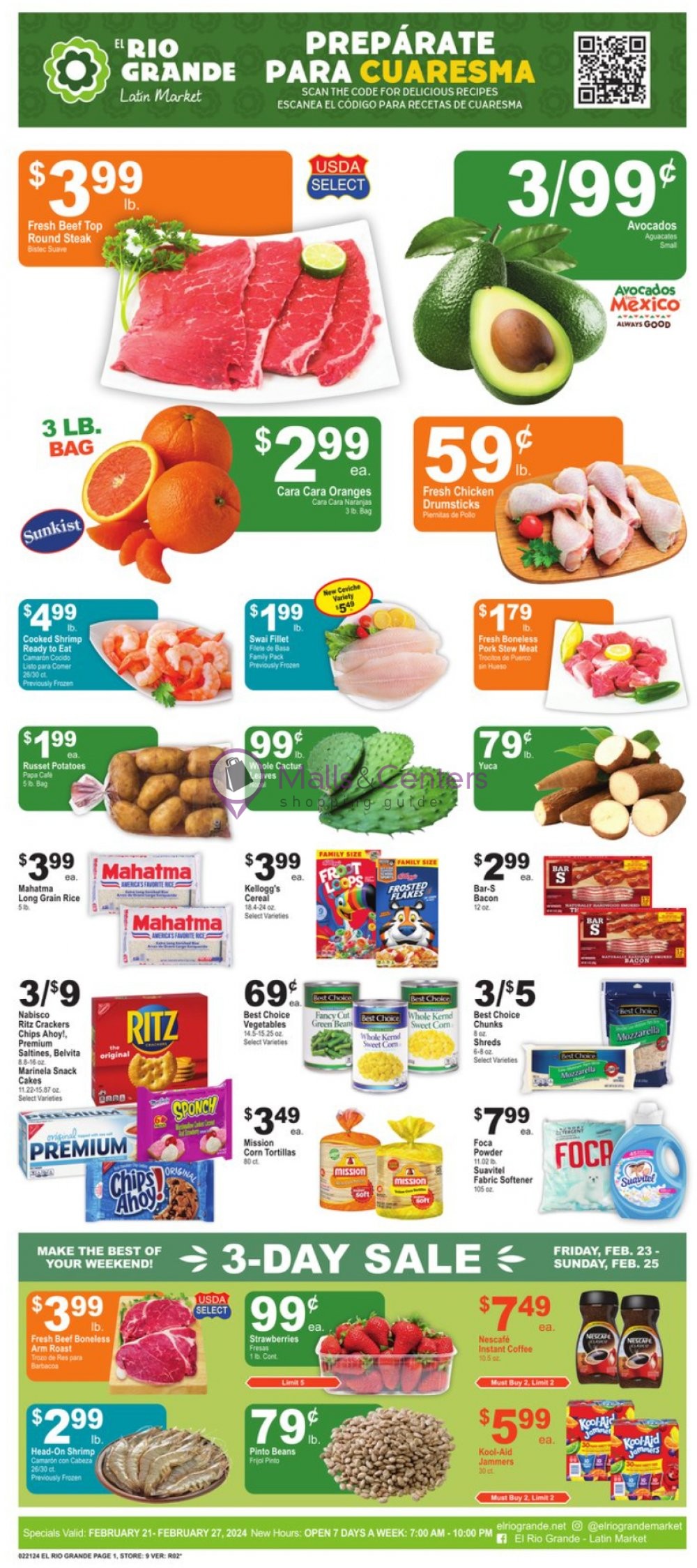 El Rio Grande Weekly Ad, from Wed, 2/21/2024 - sales & flyers specials ...