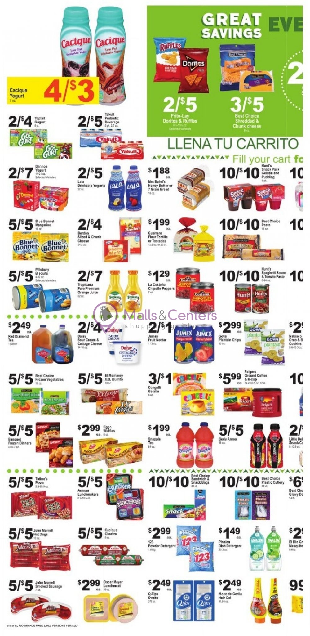 El Rio Grande Weekly Ad - sales & flyers specials - MallsCenters