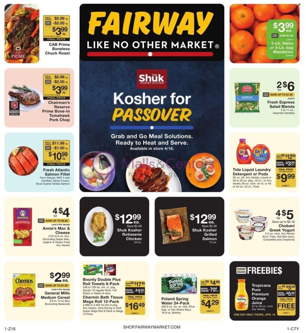 Fairway Market Weekly ad valid from 04/12/2024 to 04/18/2024 - MallsCenters