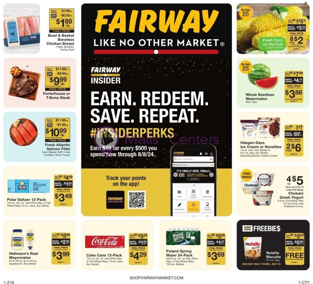 Fairway Market Weekly ad valid from 05/17/2024 to 05/23/2024 - MallsCenters