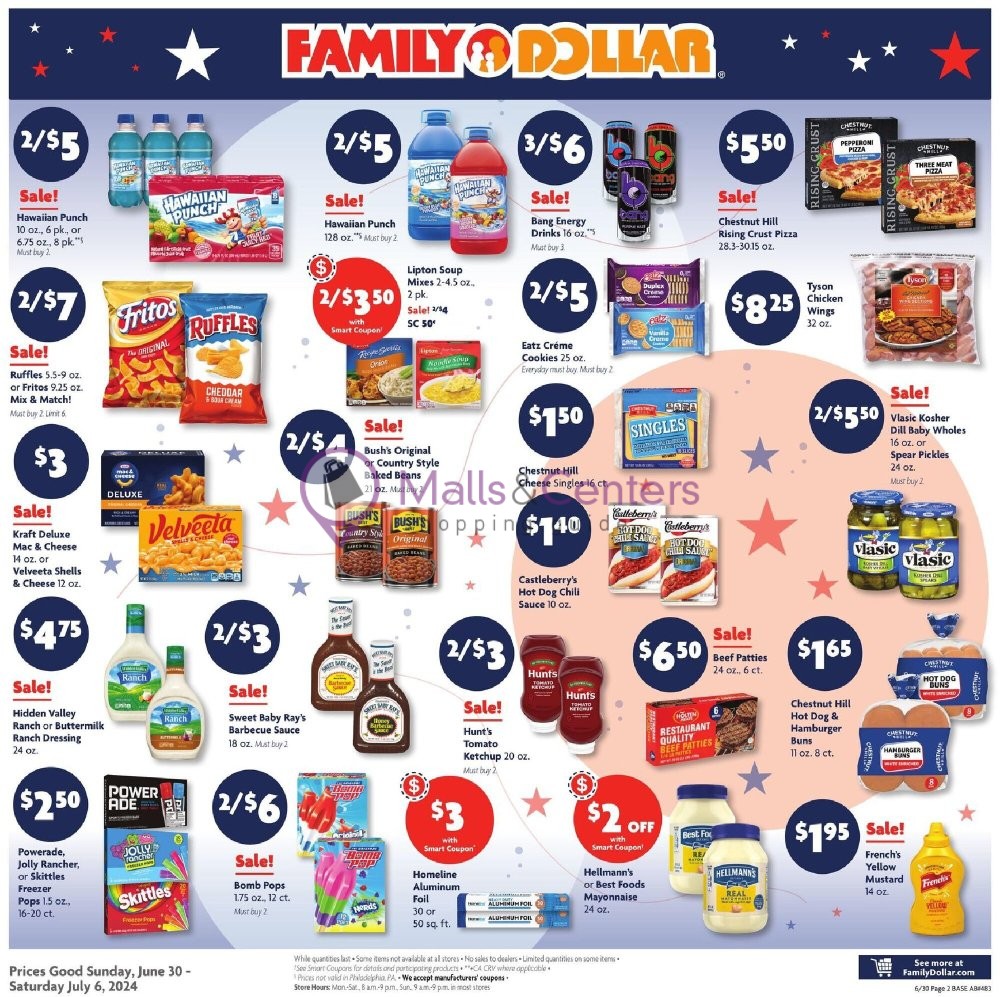Family Dollar Weekly ad valid from 06/30/2024 to 07/06/2024 - MallsCenters