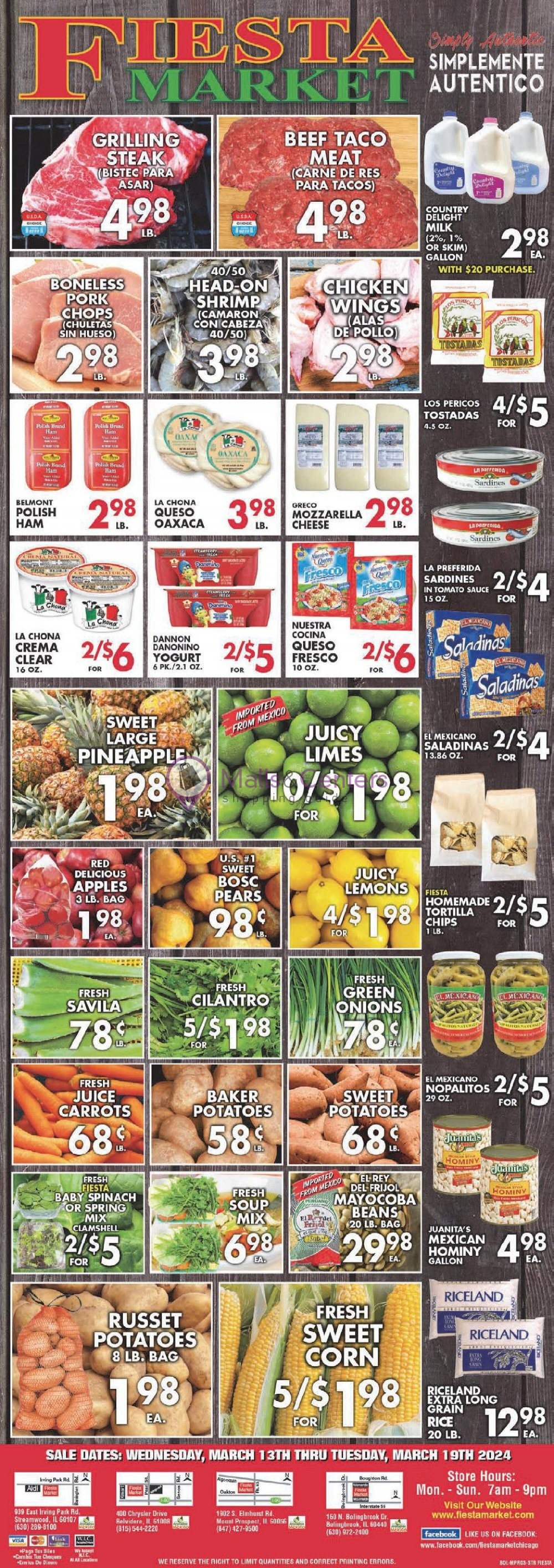 Fiesta Market Weekly Ad, from Wed, 3/13/2024 - sales & flyers specials ...