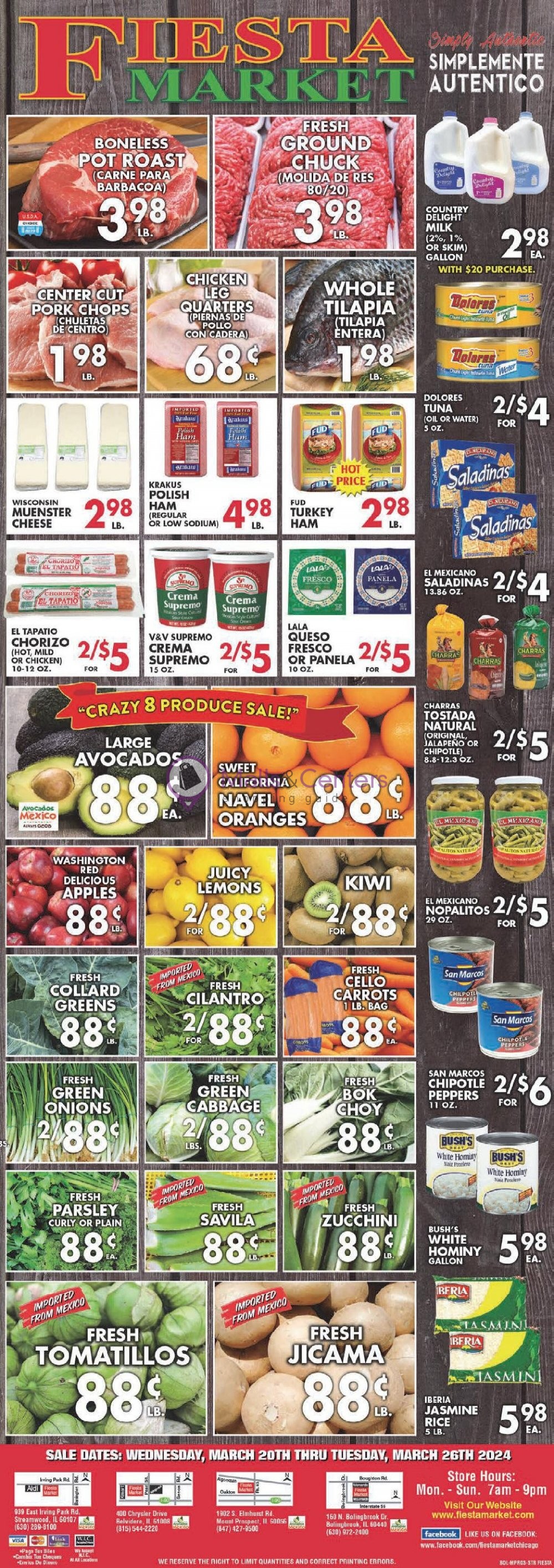 Fiesta Market Weekly ad valid from 03/20/2024 to 03/26/2024 - MallsCenters