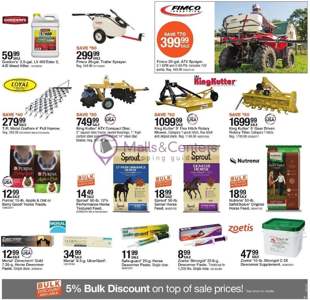 weekly ads Fleet Farm - page 31 - mallscenters.com