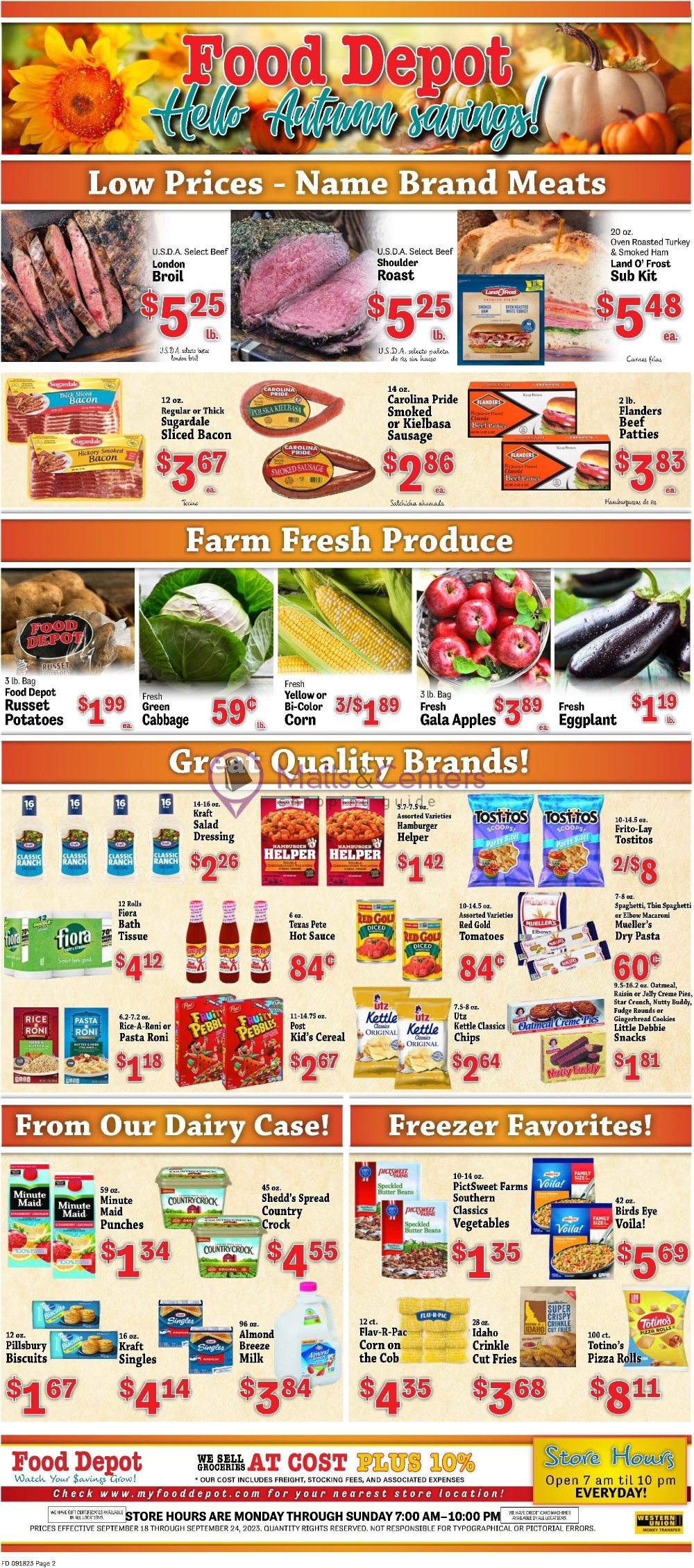 Food Depot Weekly ad valid from 09/18/2023 to 09/24/2023 - MallsCenters