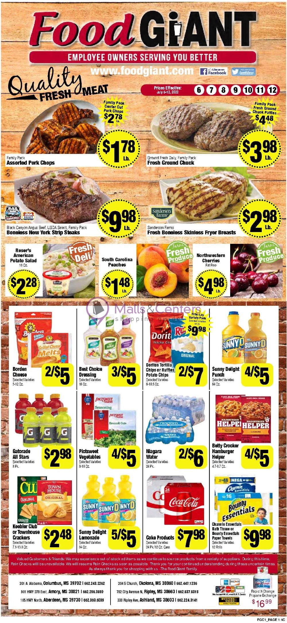 Food Giant Weekly Ad - sales & flyers specials - MallsCenters