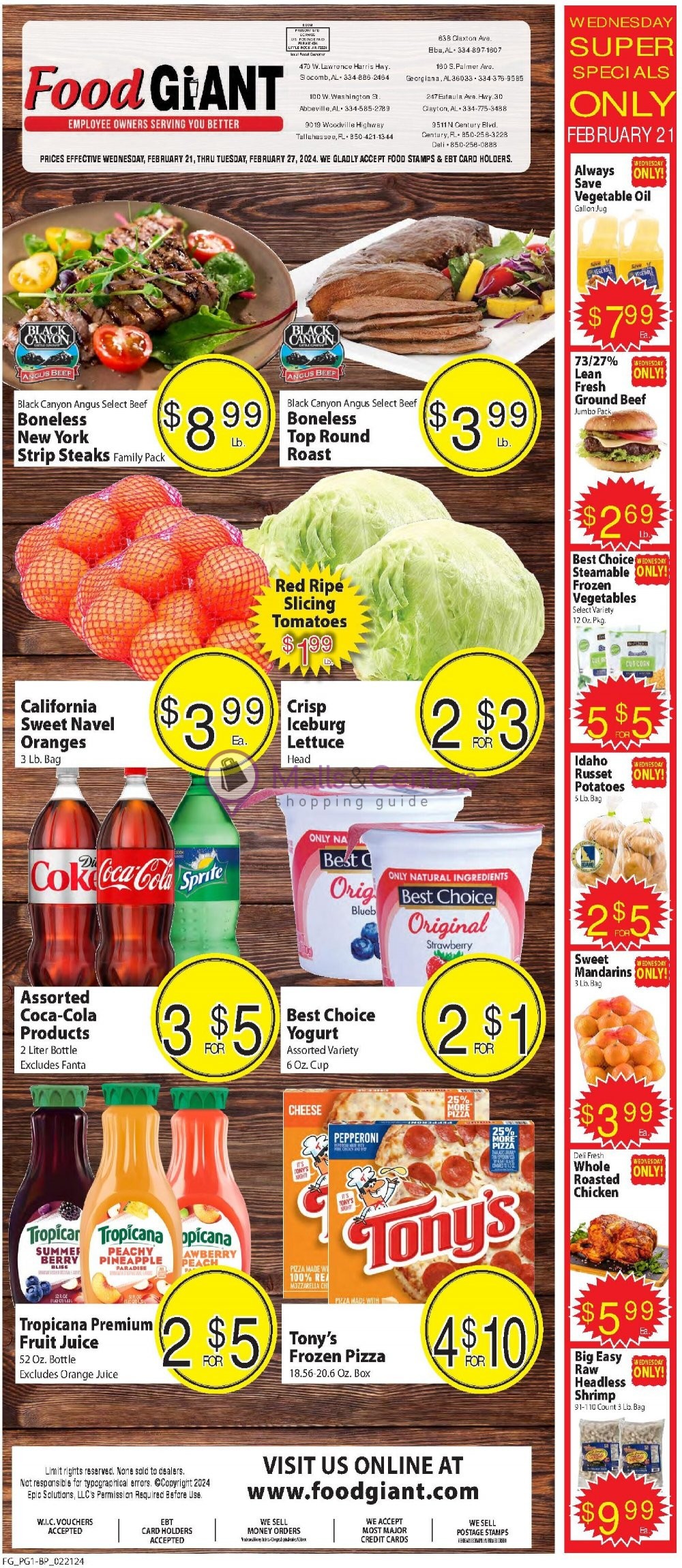 Food Giant Weekly Ad, from Wed, 2/21/2024 - sales & flyers specials ...