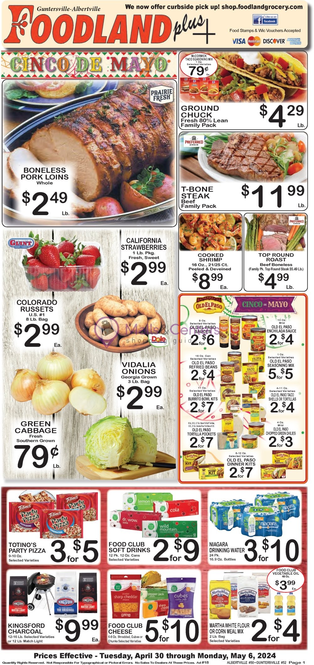 Foodland Grocery Weekly ad valid from 04/30/2024 to 05/06/2024 - MallsCenters