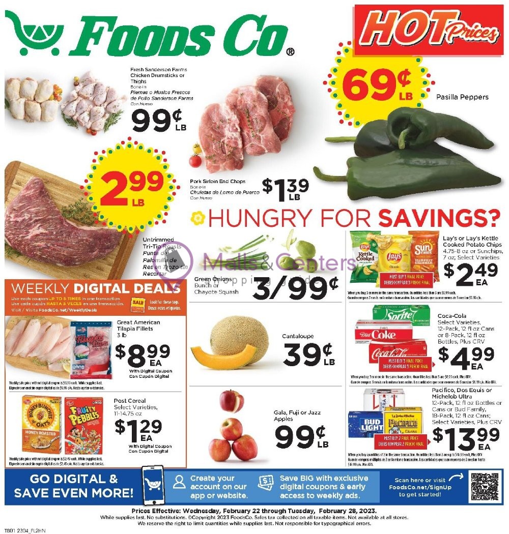 Foods Co. Weekly Ad - sales & flyers specials - MallsCenters
