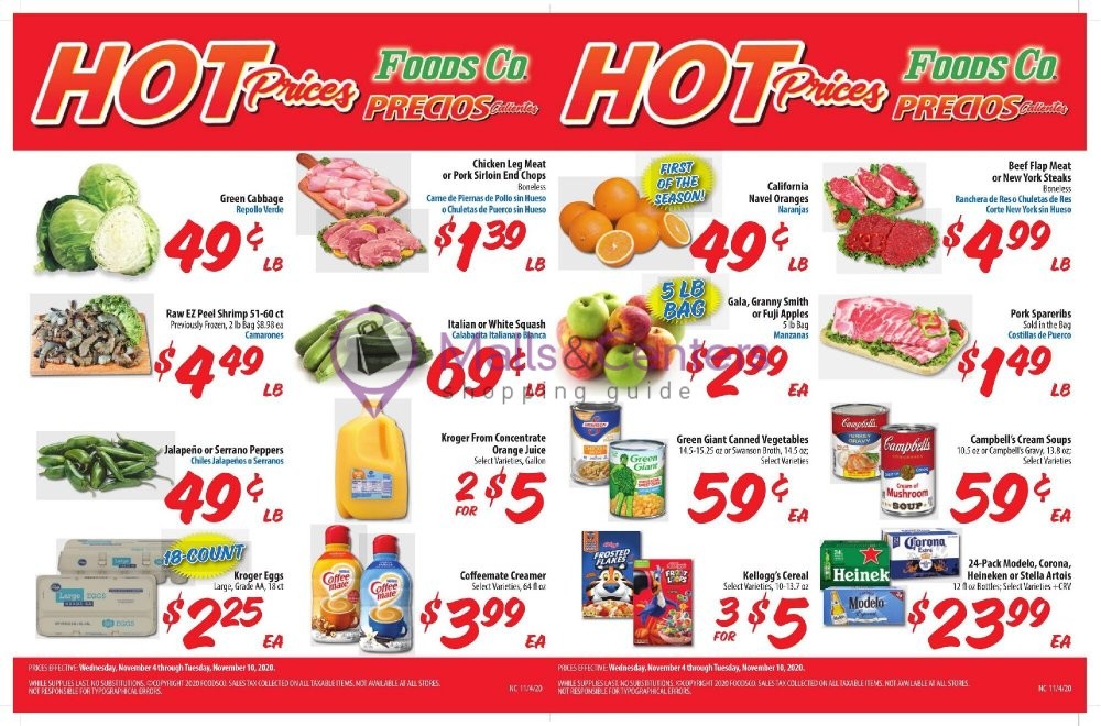 Foods Co. Weekly Ad - sales & flyers specials - MallsCenters