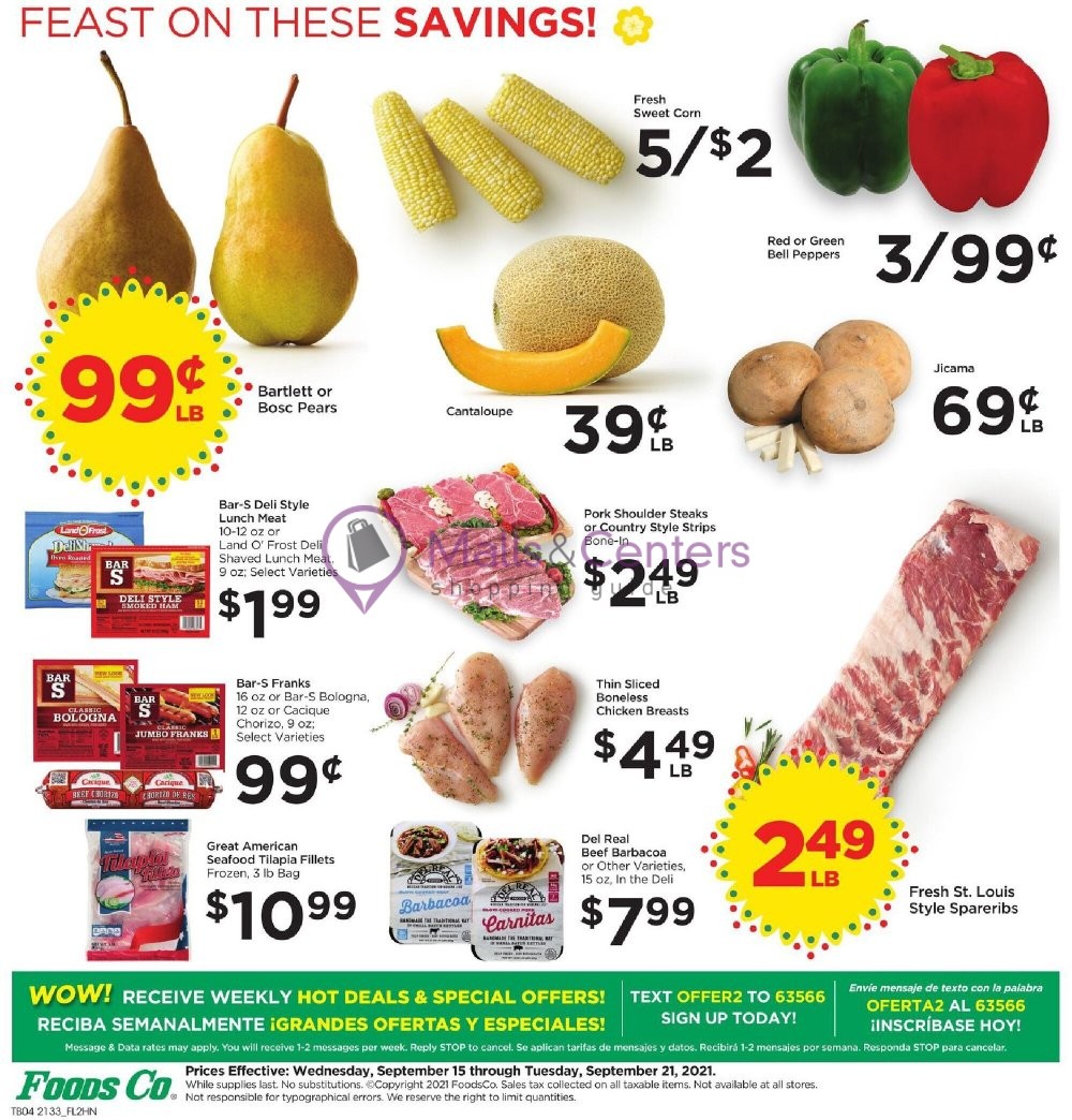 Foods Co. Weekly Ad - sales & flyers specials - MallsCenters
