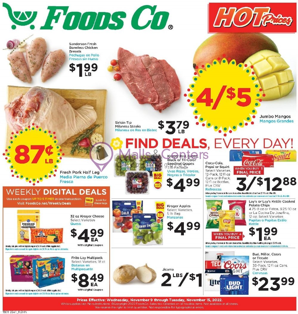 Foods Co. Weekly Ad - sales & flyers specials - MallsCenters