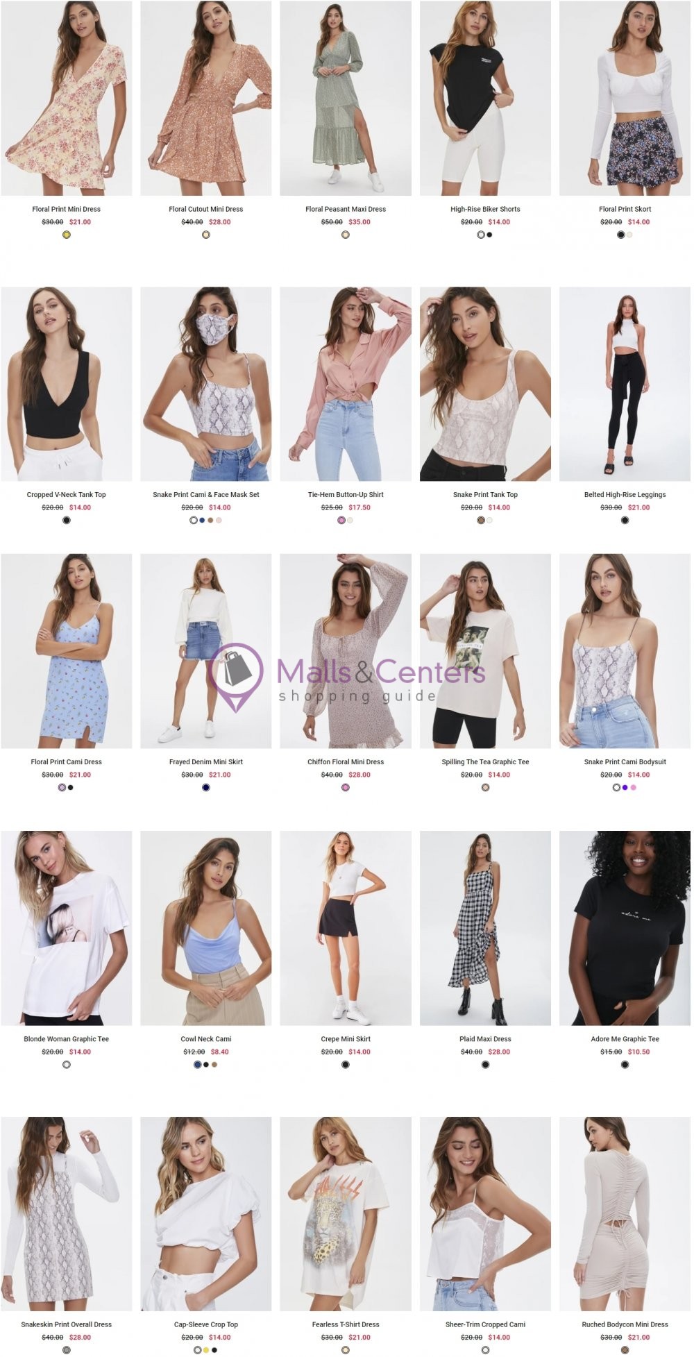 Forever 21 Weekly Ad - sales & flyers specials - MallsCenters