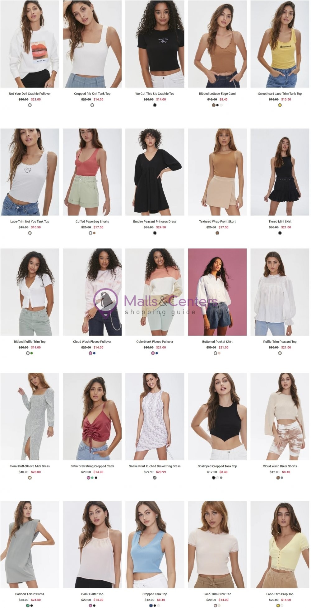 Forever 21 Weekly Ad - sales & flyers specials - MallsCenters