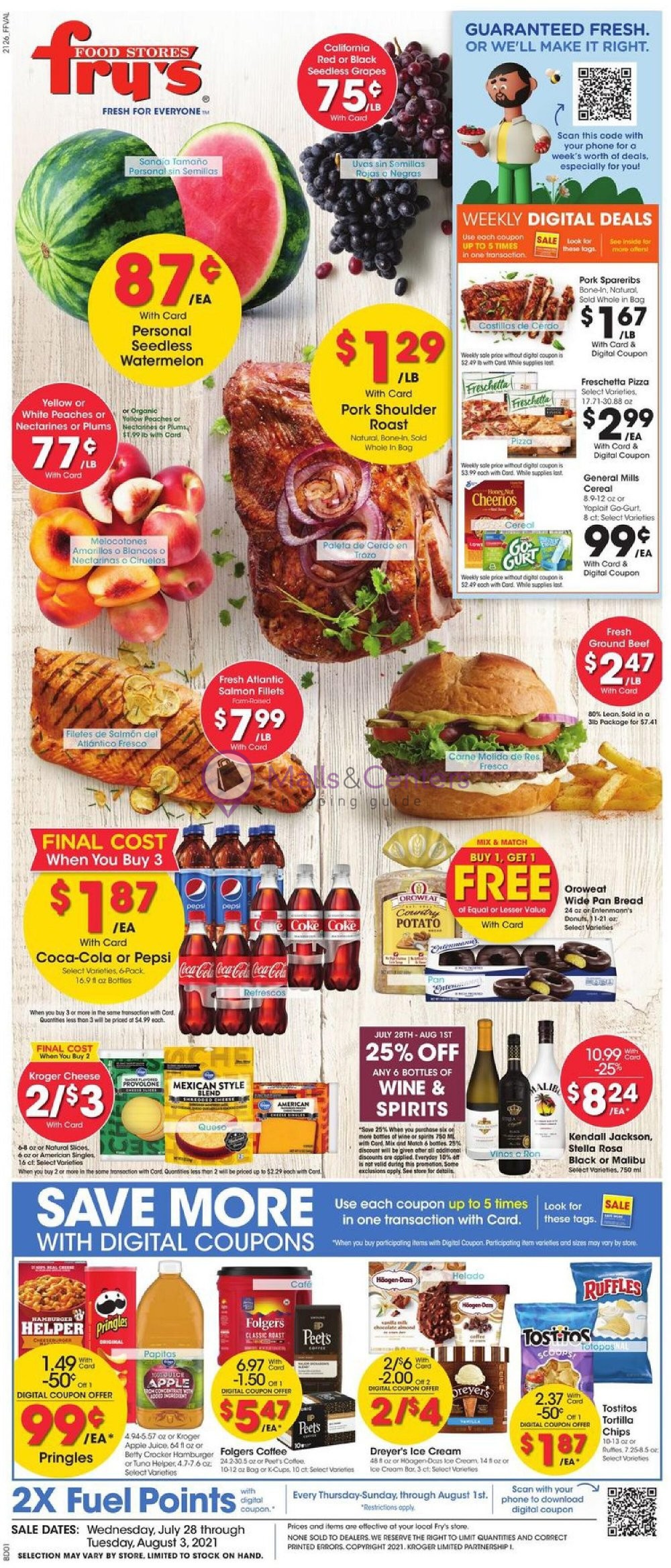 Fry's Food Stores Weekly Ad - sales & flyers specials - MallsCenters