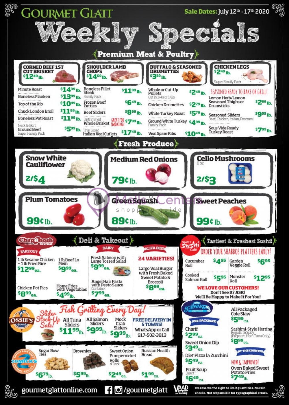 Gourmet Glatt Market Weekly Ad - sales & flyers specials - MallsCenters