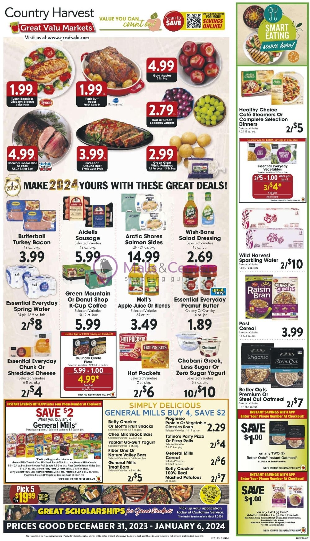 Great Valu Markets Weekly ad valid from 12/31/2023 to 01/06/2024 ...