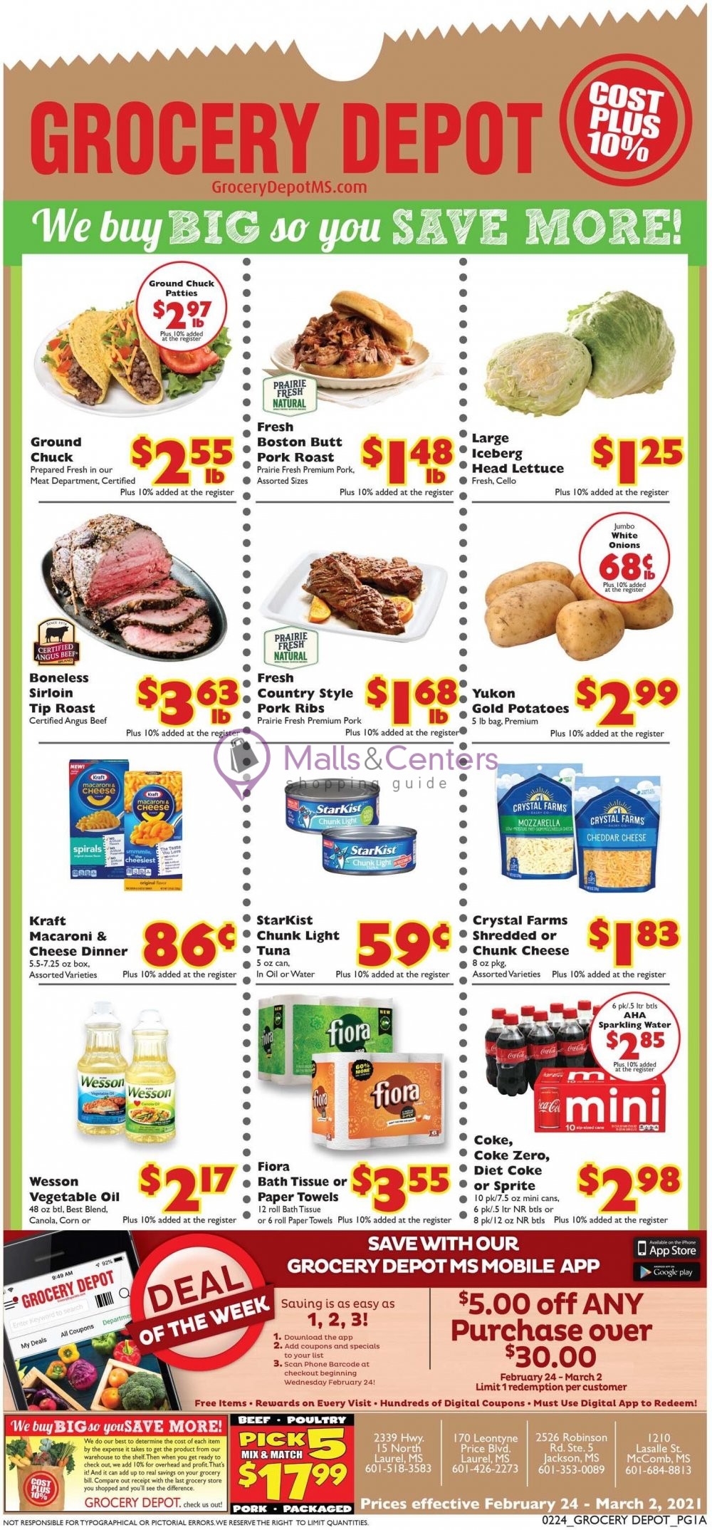 Grocery Depot Weekly Ad - sales & flyers specials - MallsCenters
