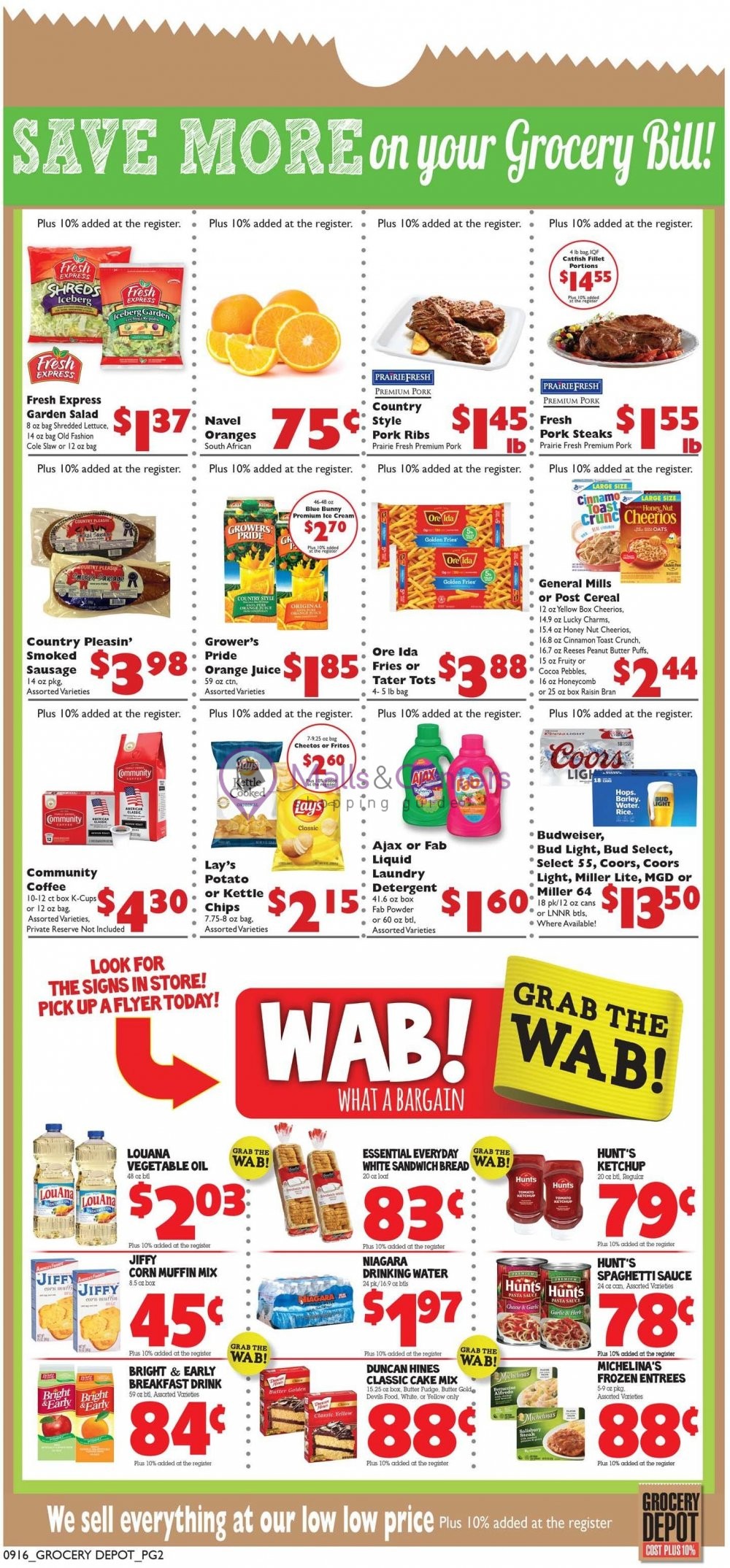 Grocery Depot Weekly Ad - sales & flyers specials - MallsCenters