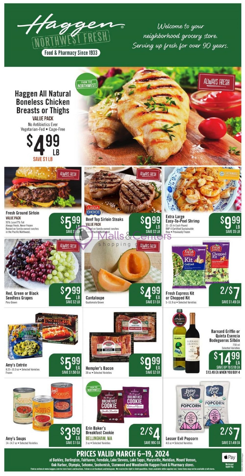 Haggen Weekly ad valid from 03/06/2024 to 03/19/2024 - MallsCenters
