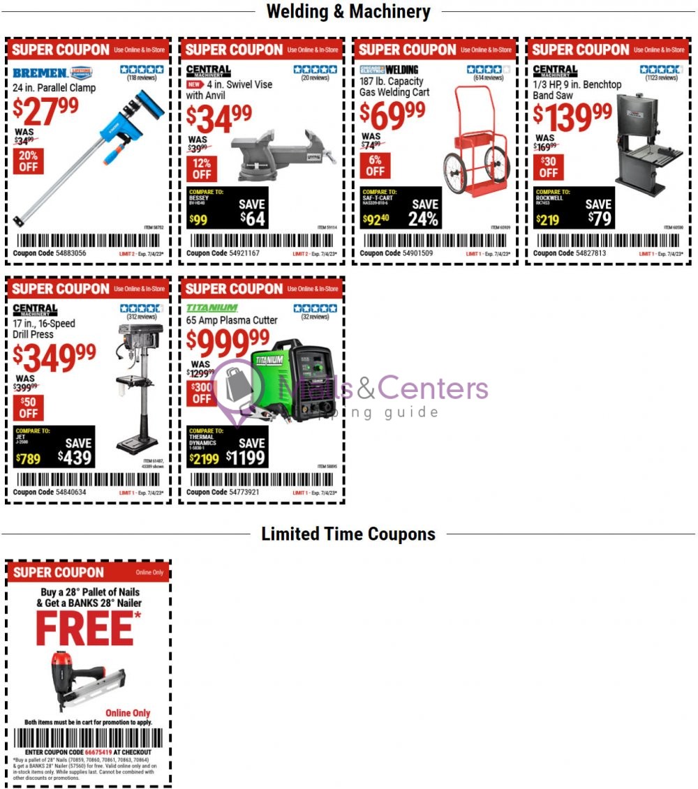 Harbor Freight Tools Weekly Ad - sales & flyers specials - MallsCenters