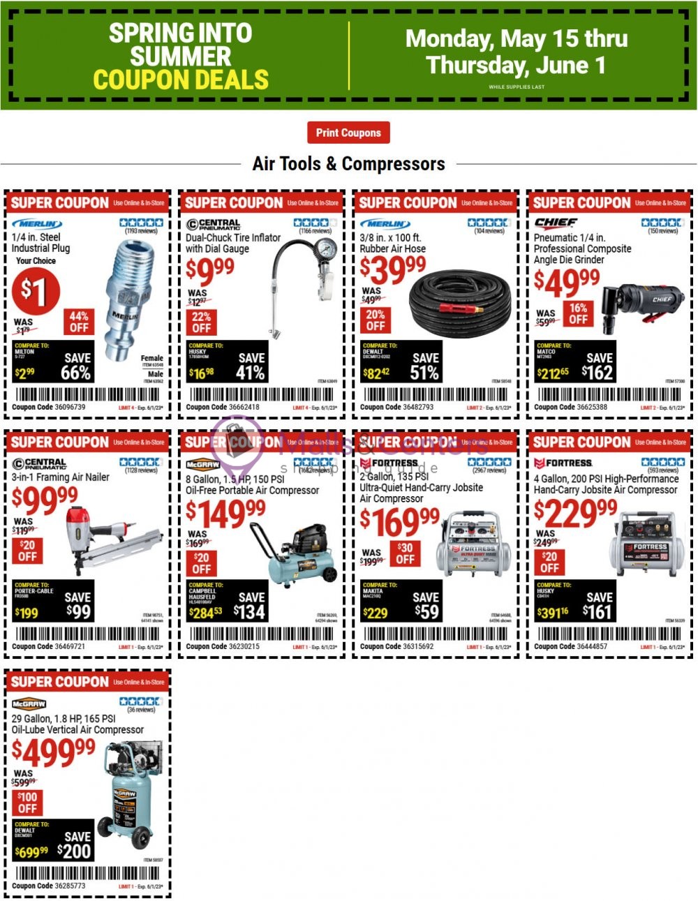 Harbor Freight Tools Weekly Ad - sales & flyers specials - MallsCenters