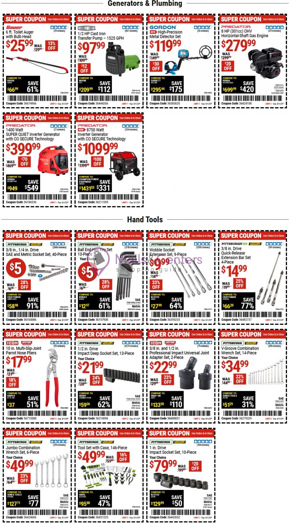 Harbor Freight Tools Weekly Ad - sales & flyers specials - MallsCenters