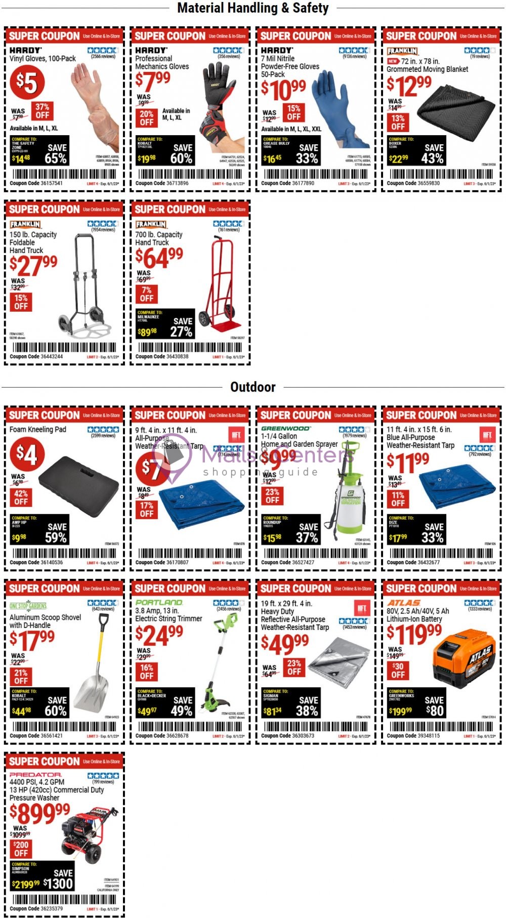 Harbor Freight Tools Weekly Ad - sales & flyers specials - MallsCenters